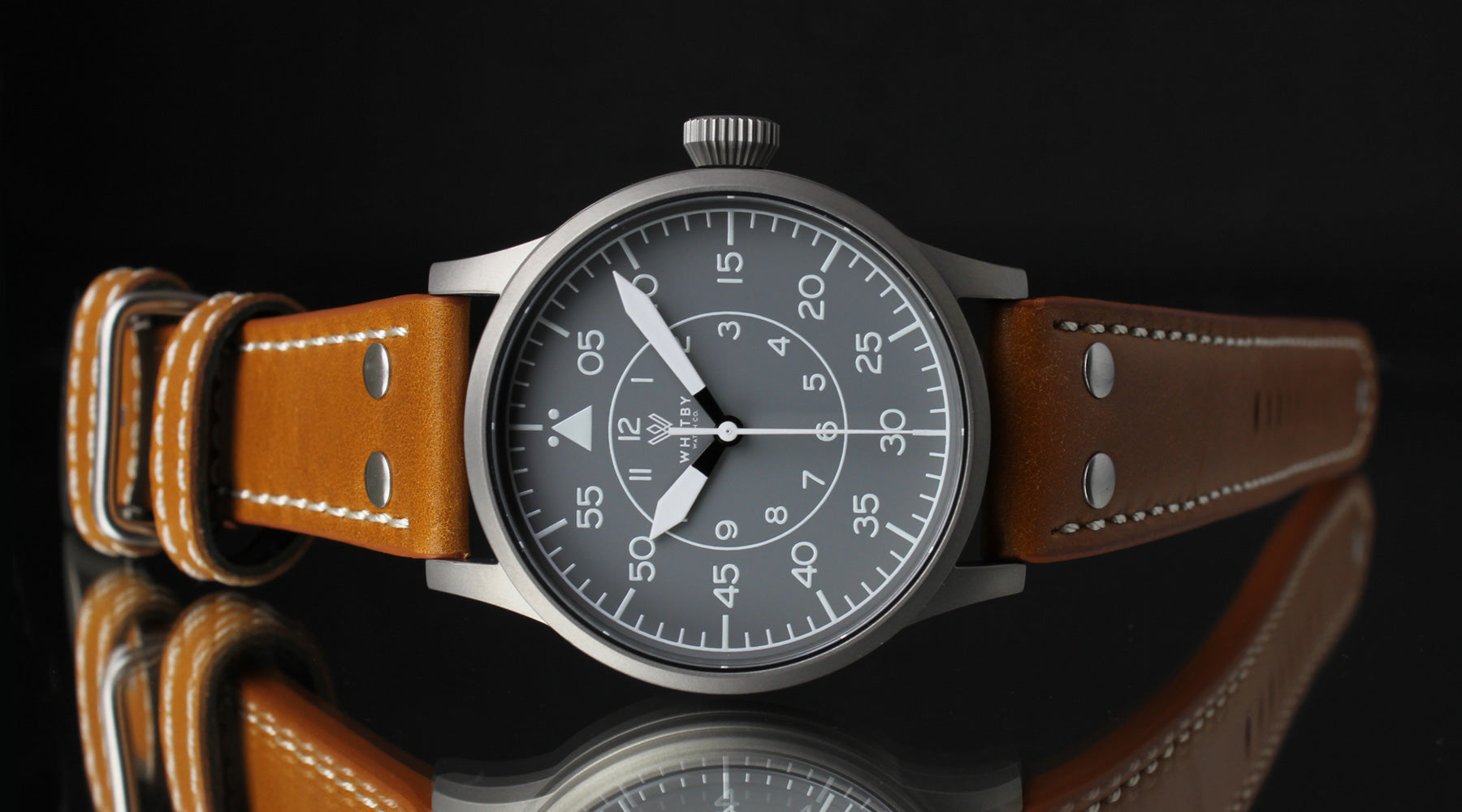 Arrow - 43mm Type A GREY - Whitby Watch Co